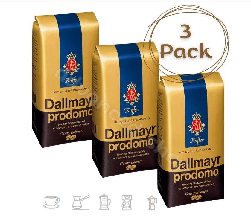 Dallmayr Prodomo German Top-quality Gourmet Ground 100% Arabic Coffee ...