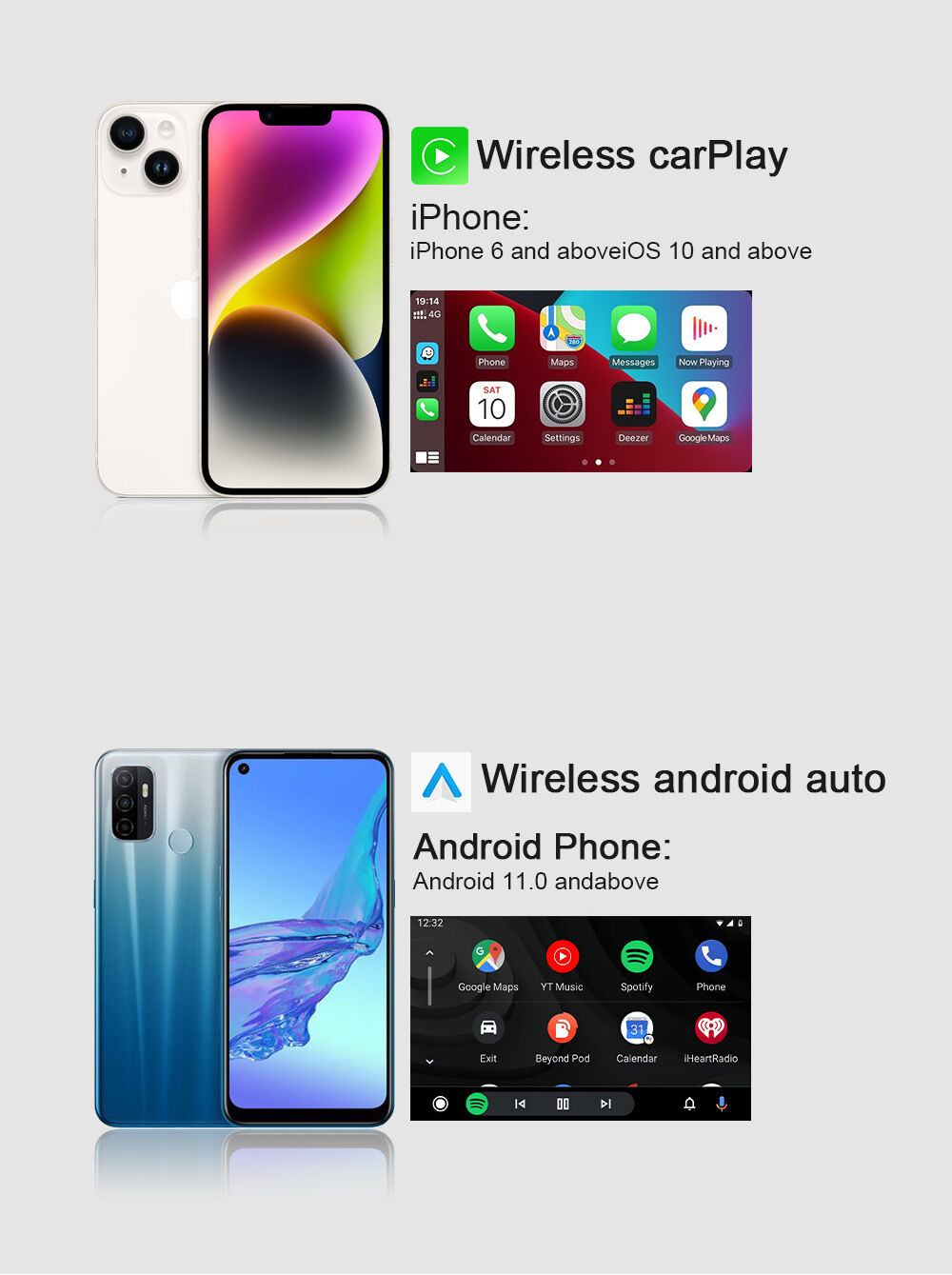 Qualcomm Carplay Ai Box Wireless Carplay Adapter 8+128gb Android Auto ...