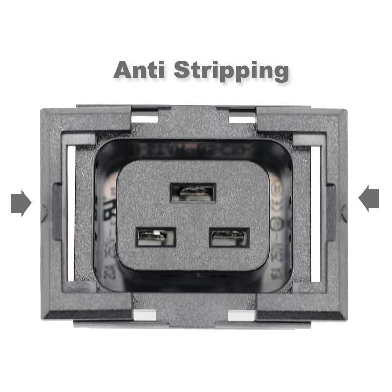 15a 250v Iec 320 Power Socket C19 Lockable Anti Tripping Pdu Outlet
