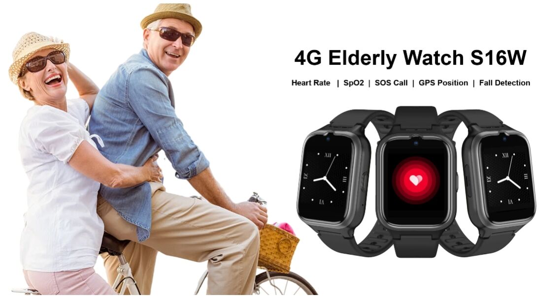 Lagenio 1.7inch Big Screen, 4g Senior Citizen/elderly Care Watch,ip68 ...