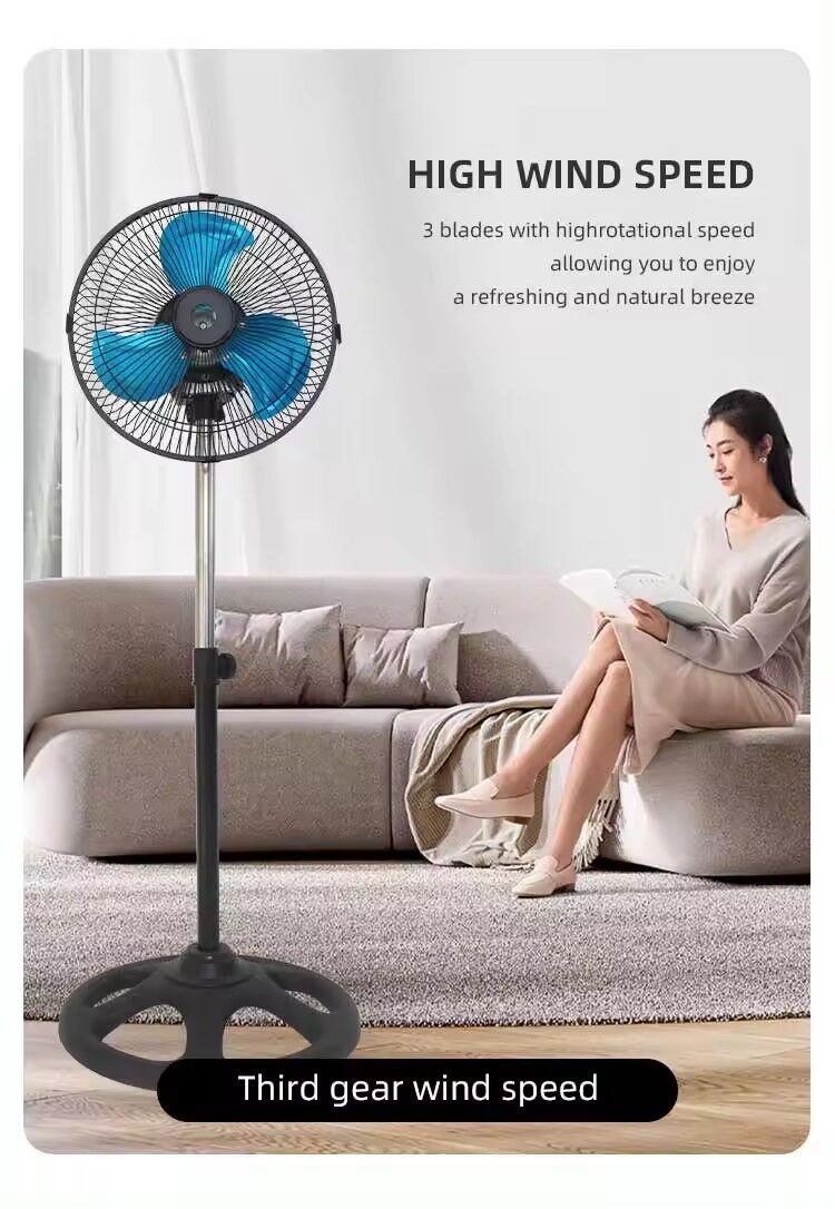 Customization High Velocity Standing Fan Household Stand Fan With Metal Blade - Expore China ...