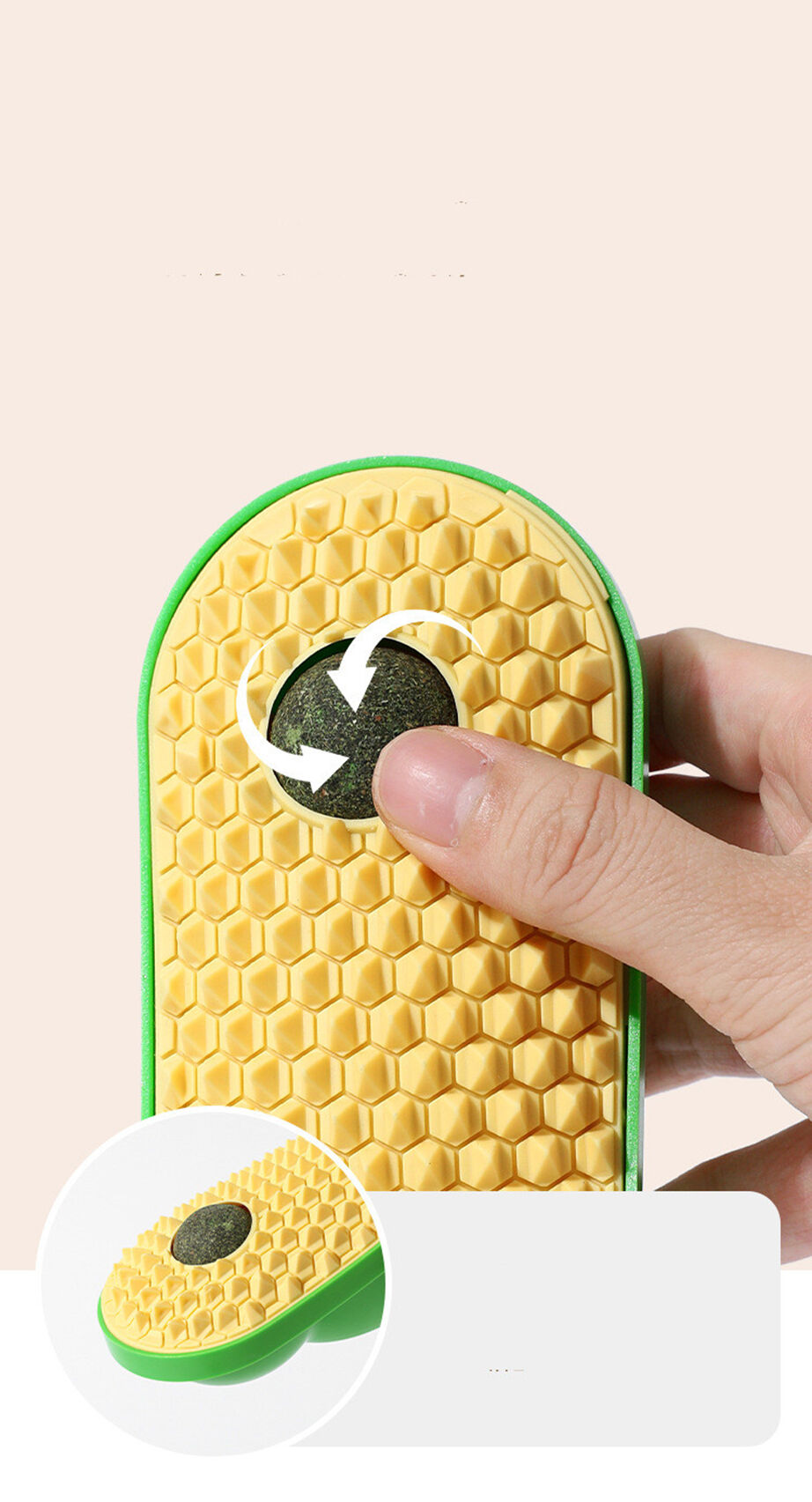 2024 Hot-selling Hair Rubbing Device Cat Self-help Tickling Toy Tickle ...