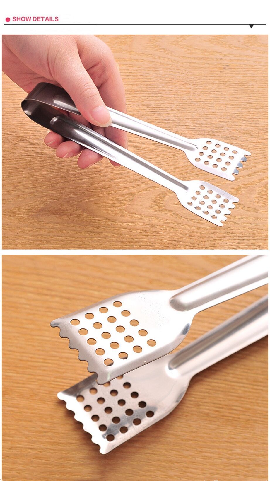 Hot Sell Wholesale Thickened Stainless Steel Anti-hot Food Clamp Baking ...