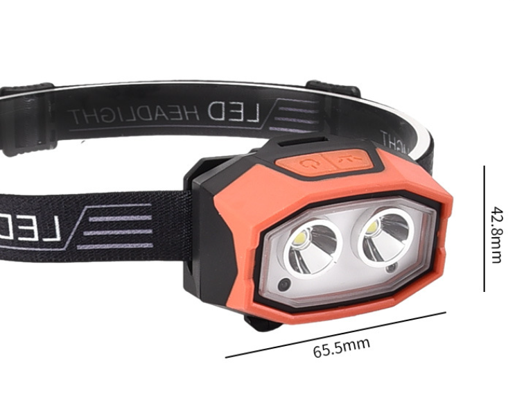 New Design 5 Modes Charging Cob Large Panel Headlight Power Display ...