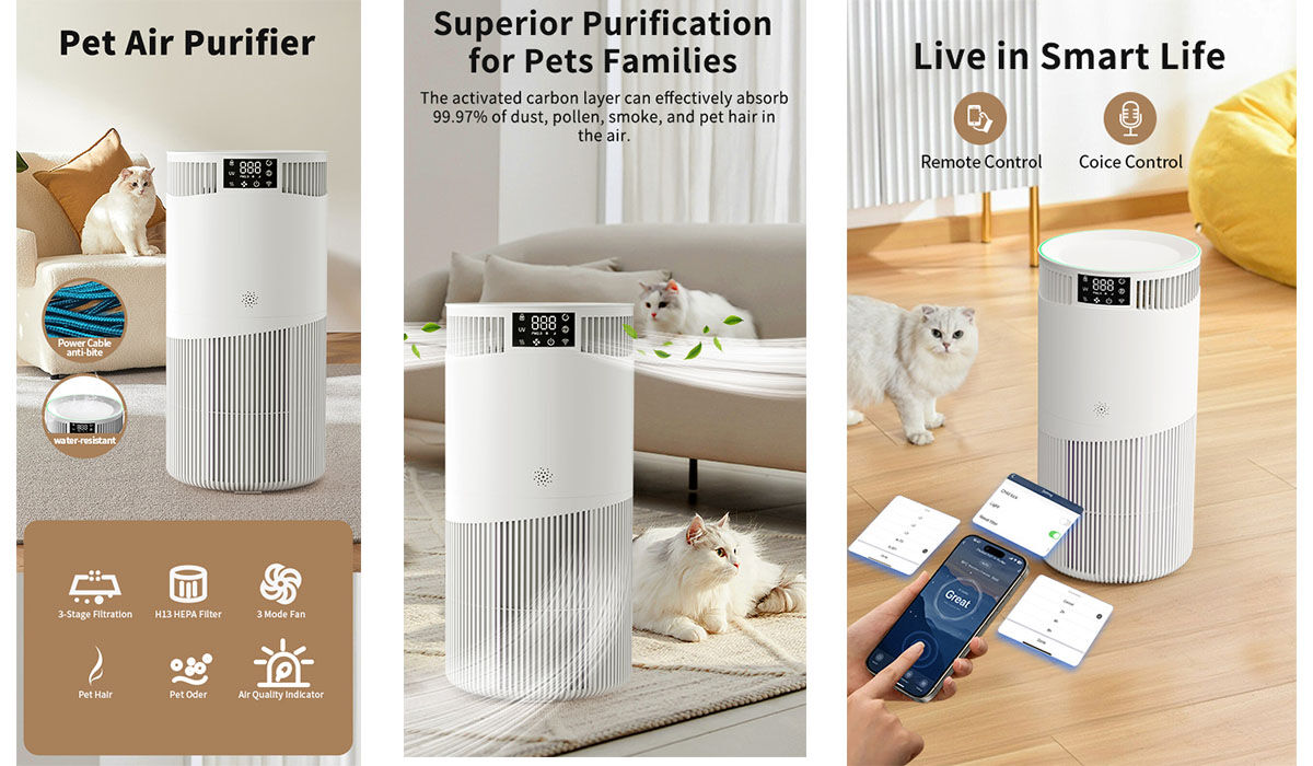 Factory Direct High Quality China Wholesale Pet Air Purifier H13 True ...