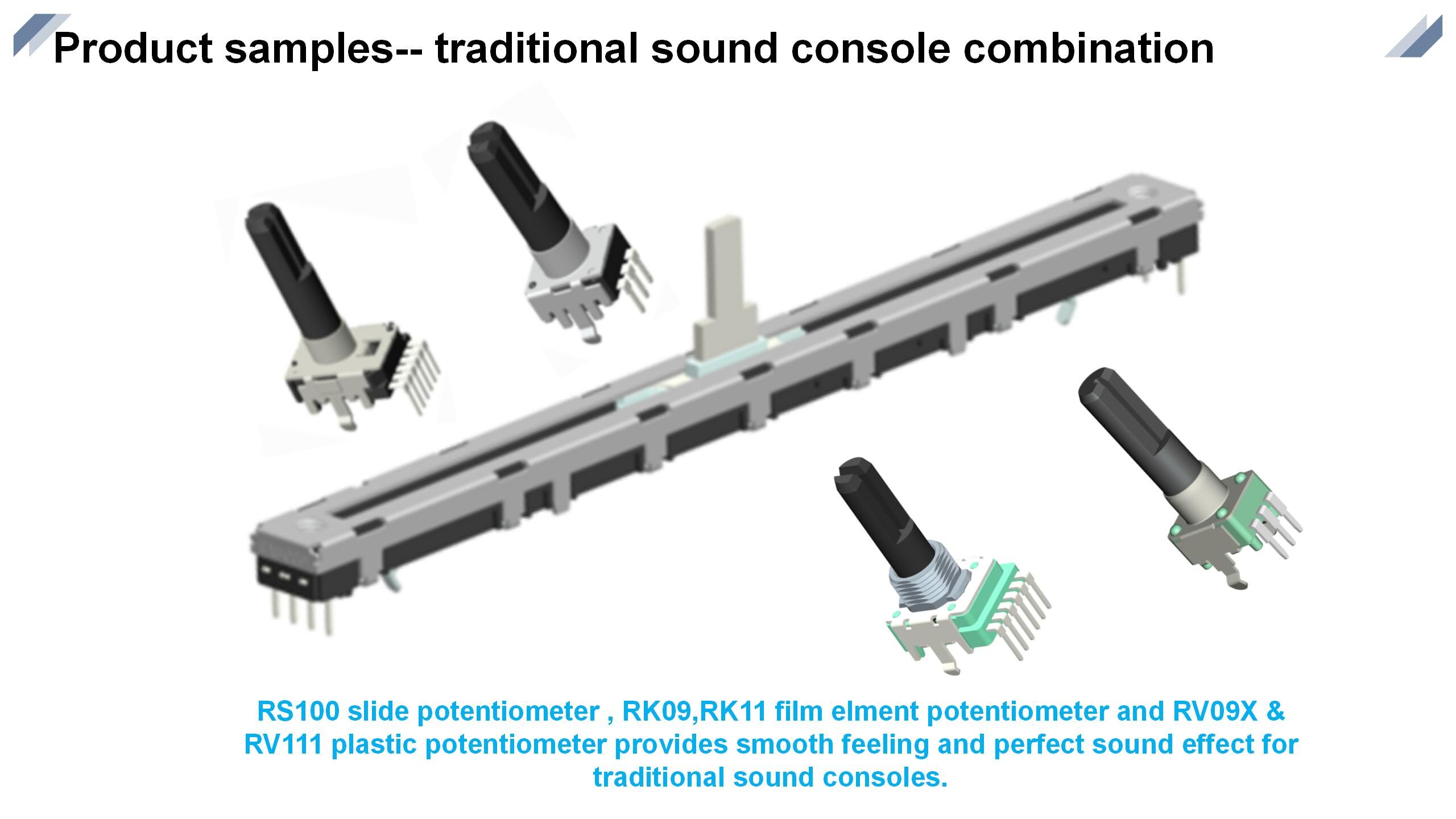 Rv111 Vertical Type Insulation Shaft Potentiometer For Electronic ...