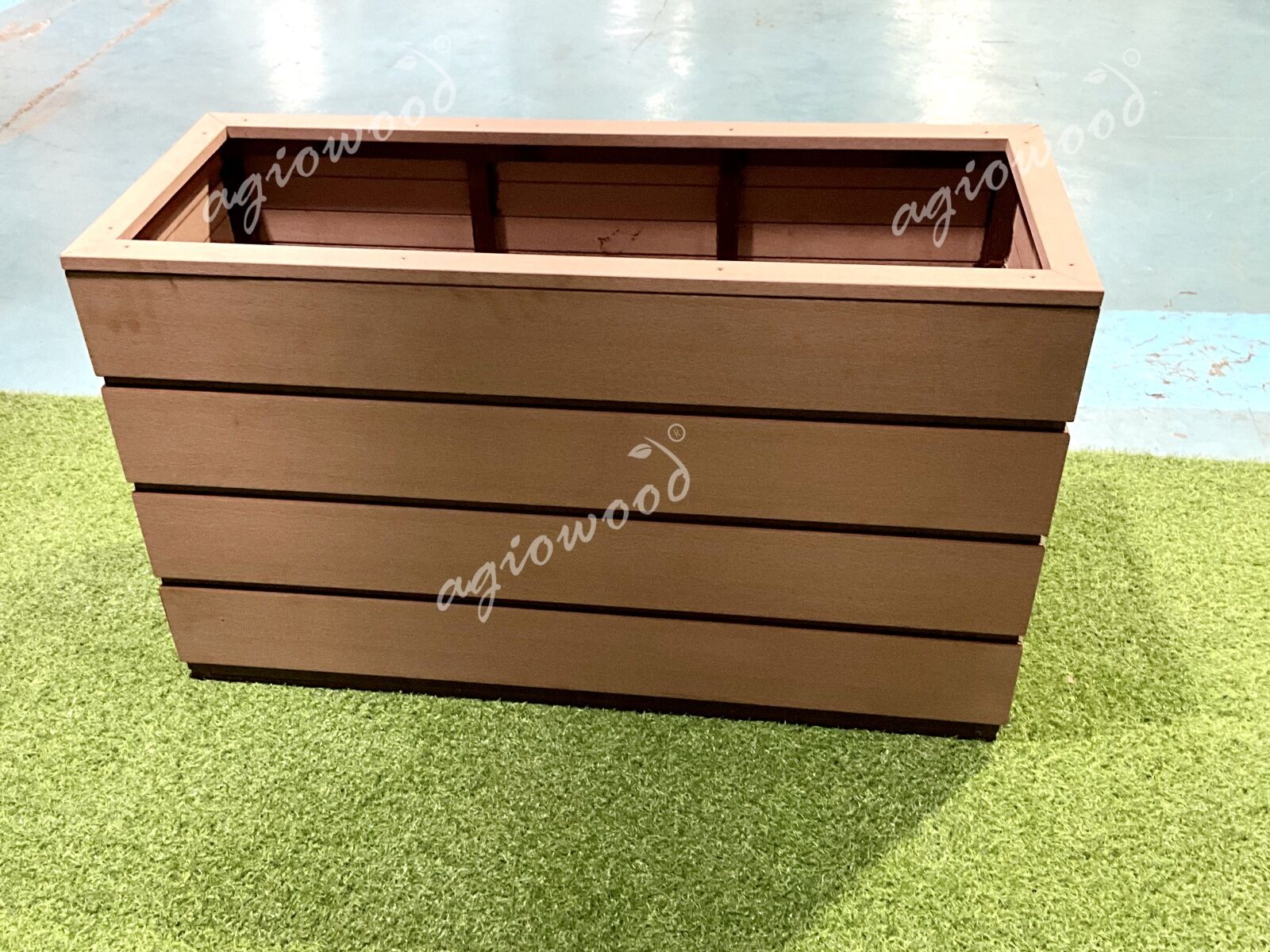 Outdoor Flower Planter Box - Rectanglar - Wood + Pp Composite (wpc ...