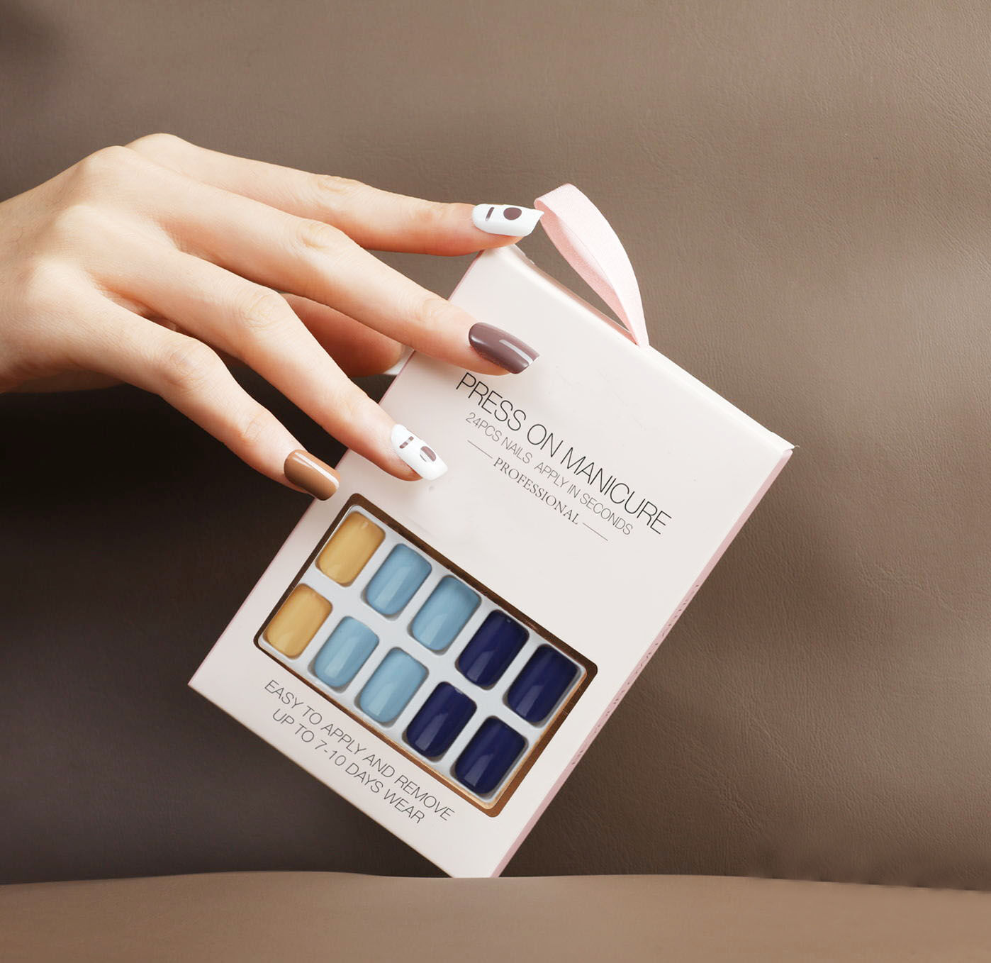 Buy China Wholesale Wholesale Full Cover Reusable False Nails With Glue ...