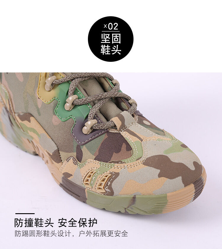 Lowa Style Low -cut Split Grain Leather Tactical Boots Combat Sandy ...