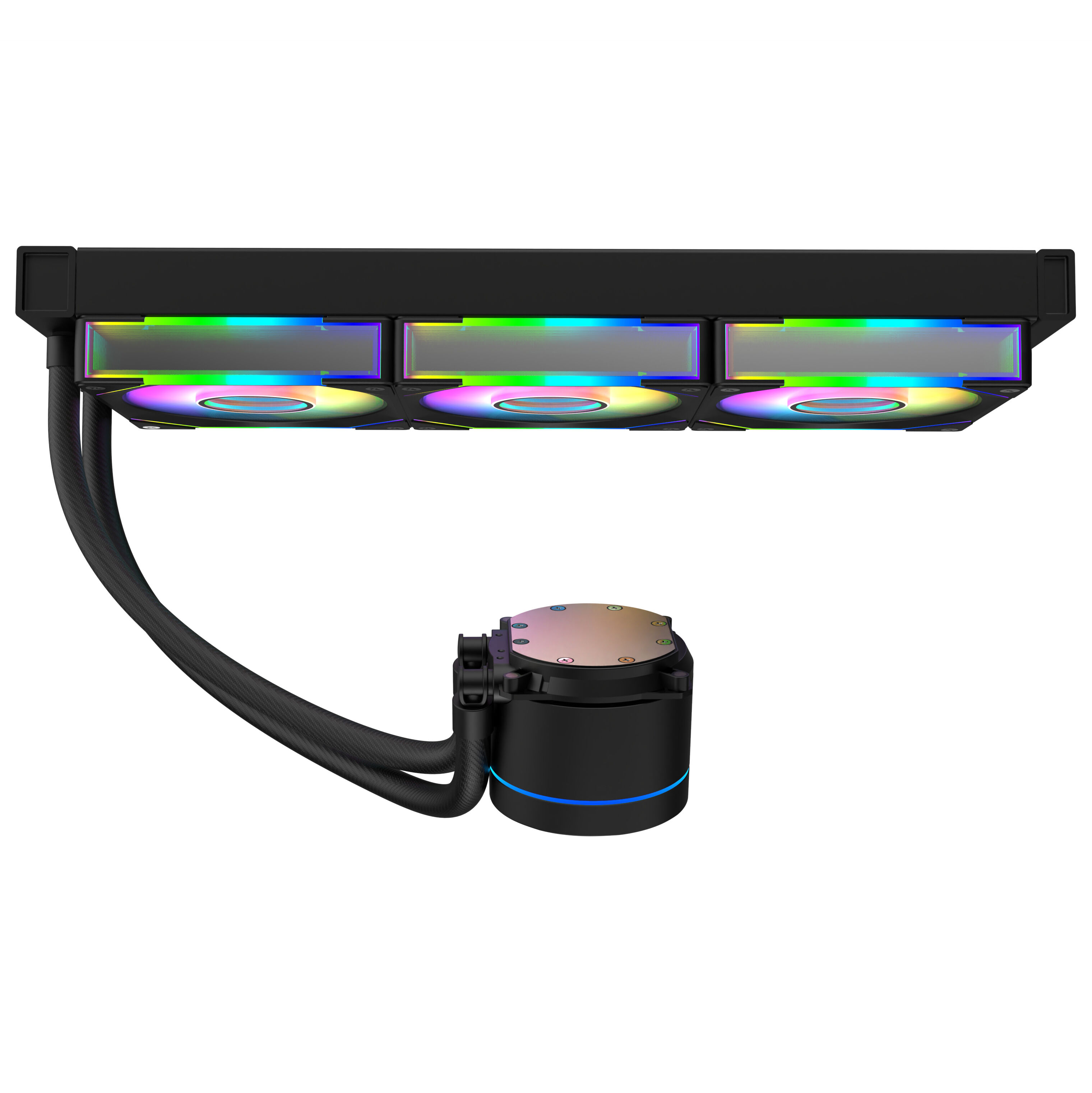 Rgb Aio Liquid Cpu Cooler 360mm Pc Water Radiator 12v Rated 3pin Pwm ...