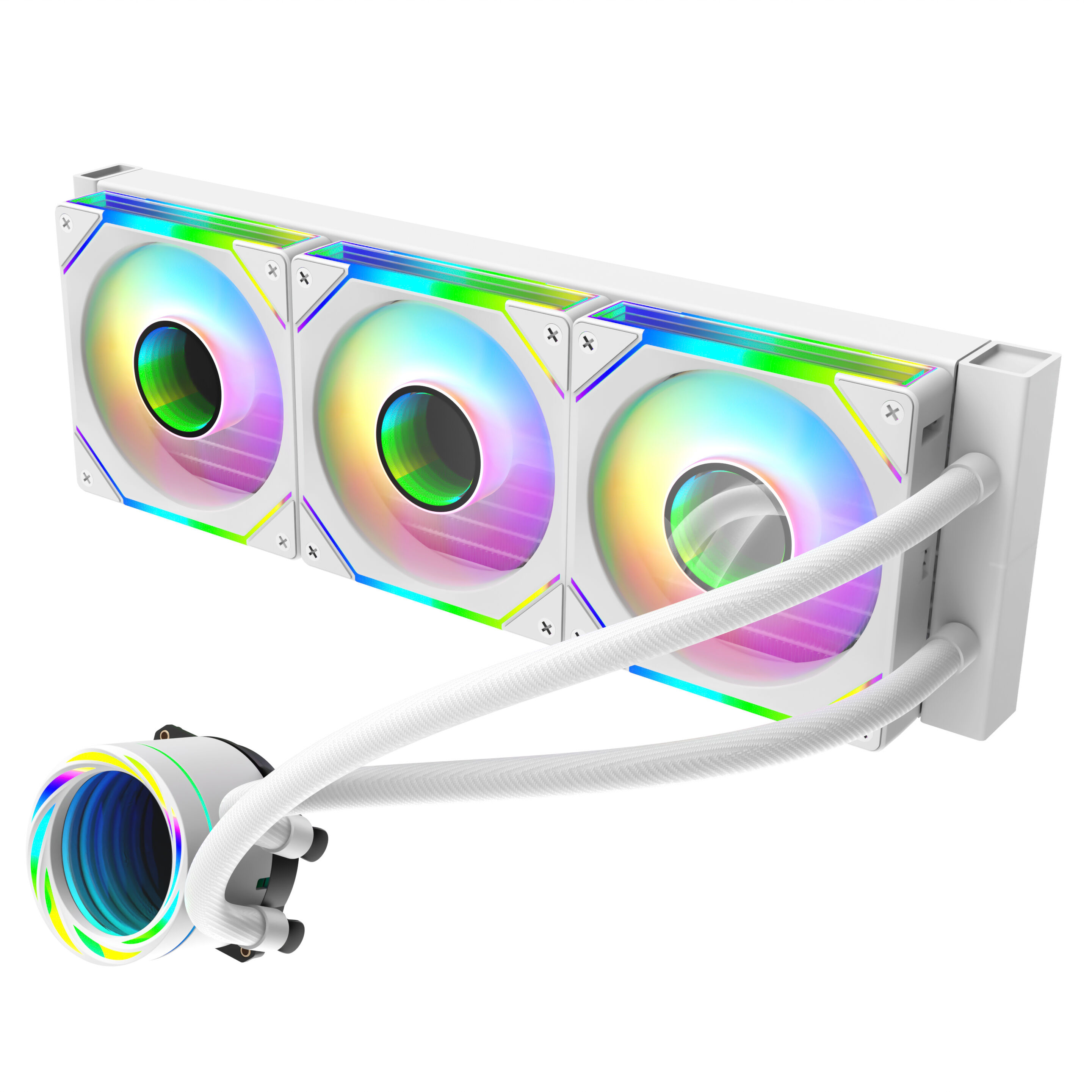 360mm Cpu Water Cooler Liquid Radiator Argb Fan Mirror Liquid Cpu ...