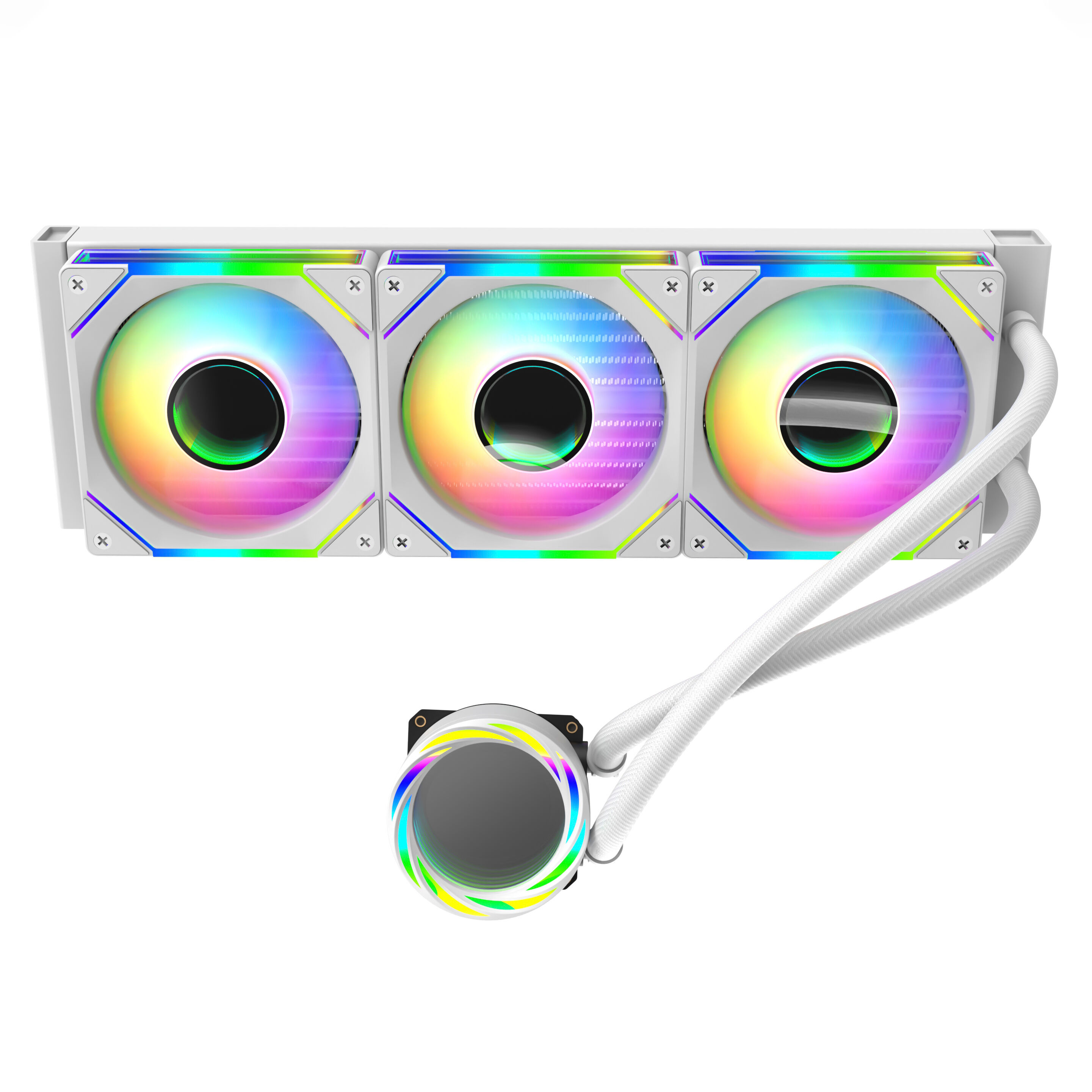 360mm Cpu Water Cooler Liquid Radiator Argb Fan Mirror Liquid Cpu ...