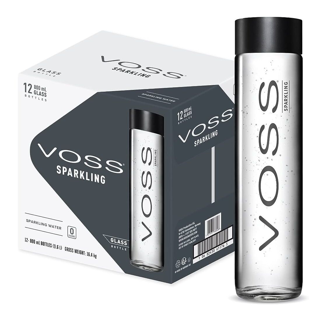 Voss Still Spring Water - 12 Pack Case Of Bottled Drinking Water - Pure ...