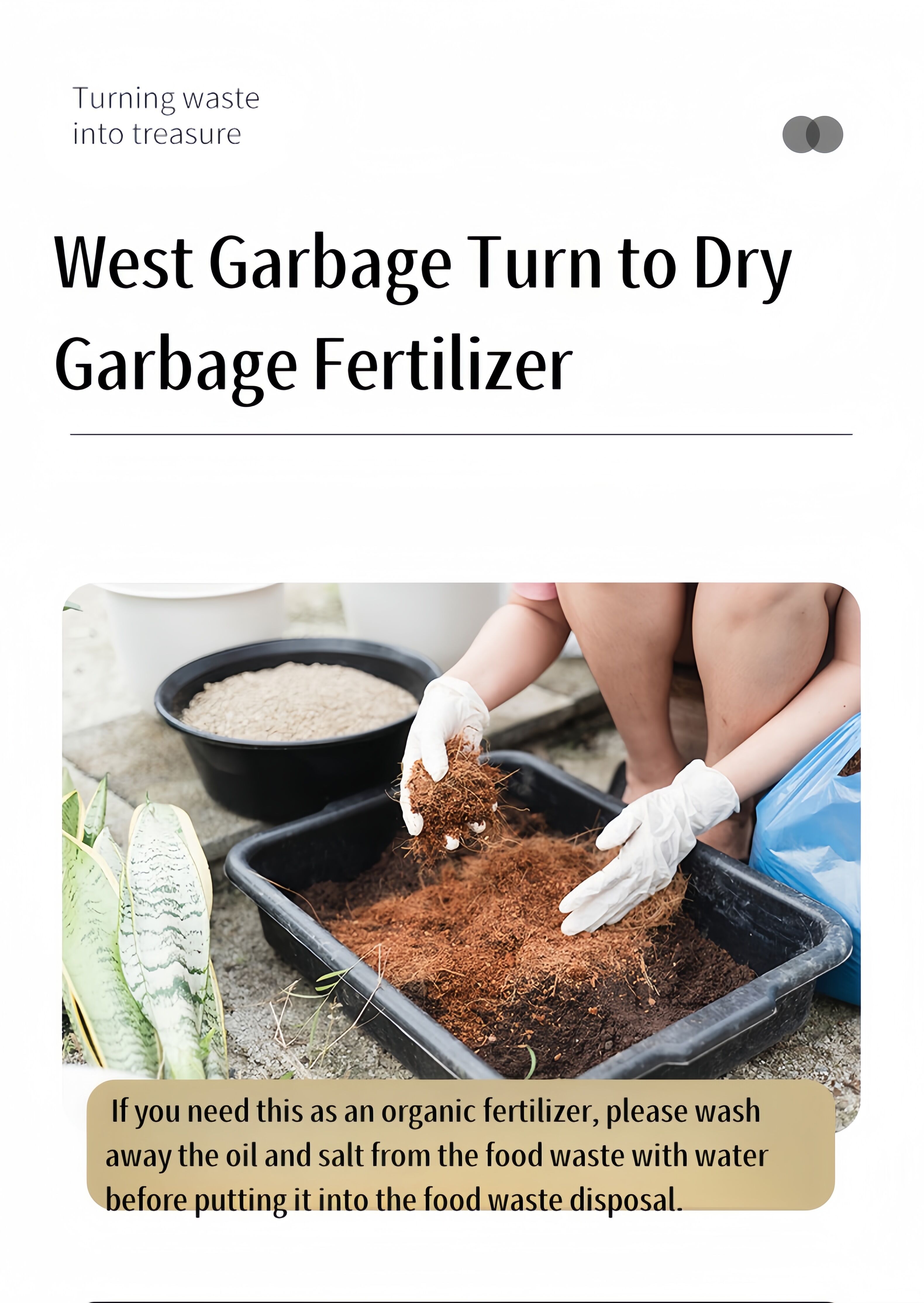 Uv High Efficiency Deodorizing And Sterilizing Food Waste Disposer Kitchen Trash Cans - Buy ...