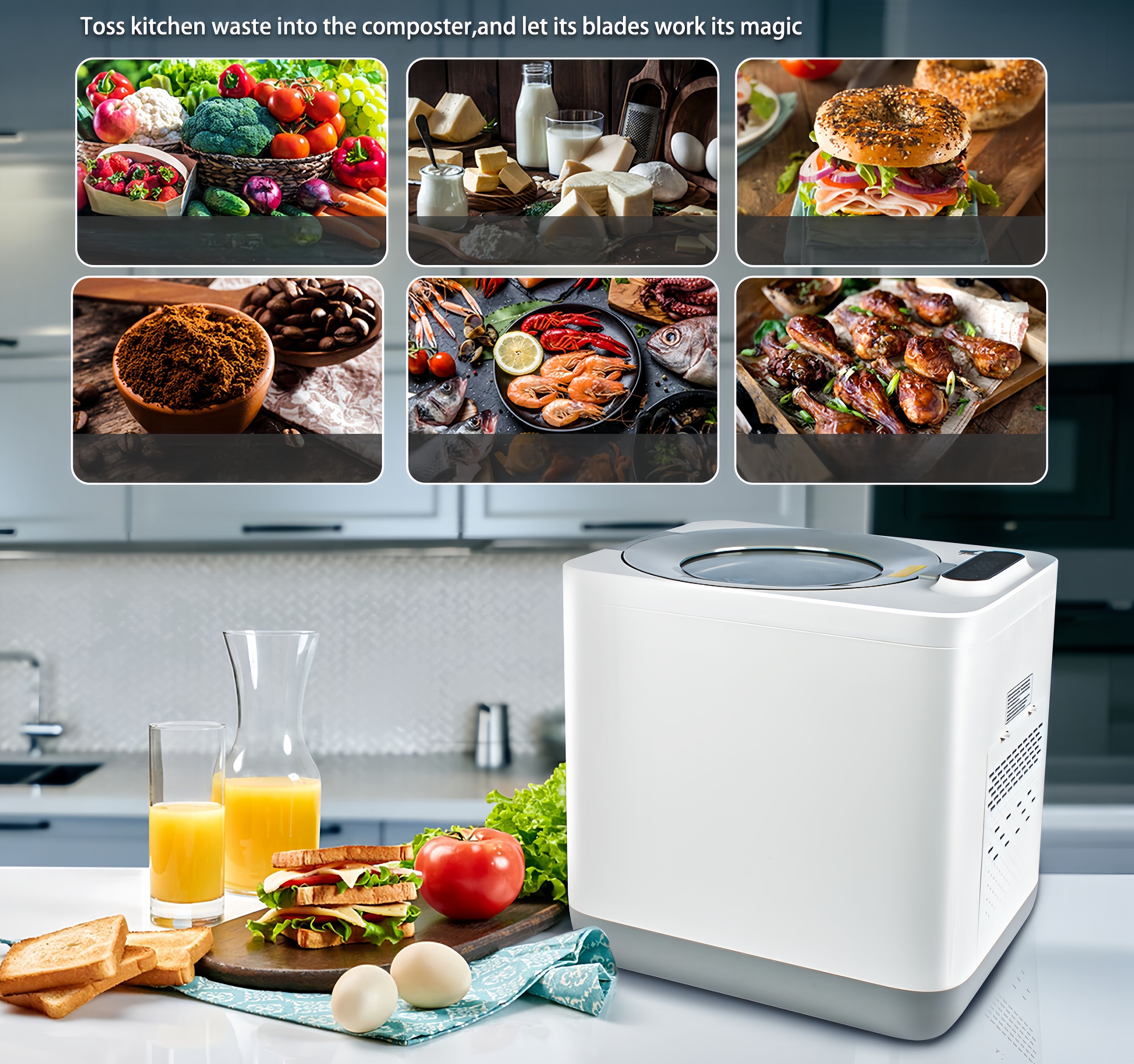 Uv High Efficiency Deodorizing And Sterilizing Food Waste Disposer ...