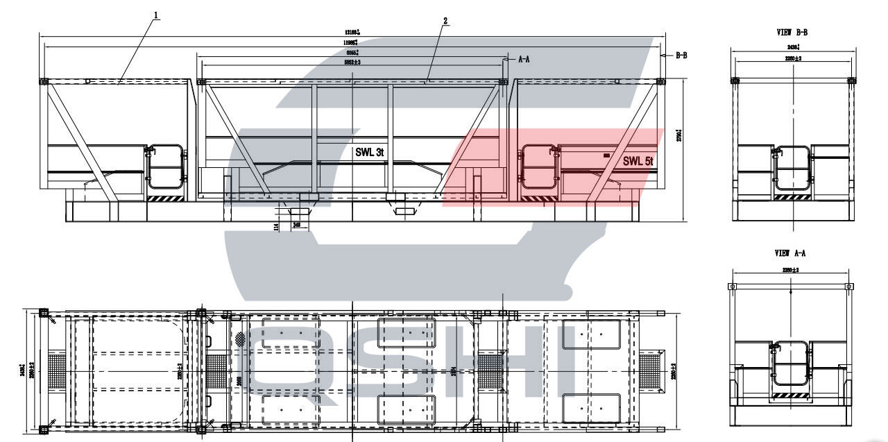 Buy China Wholesale Qshi Modular Man Cage 40’ Without The 20’ Cage ...