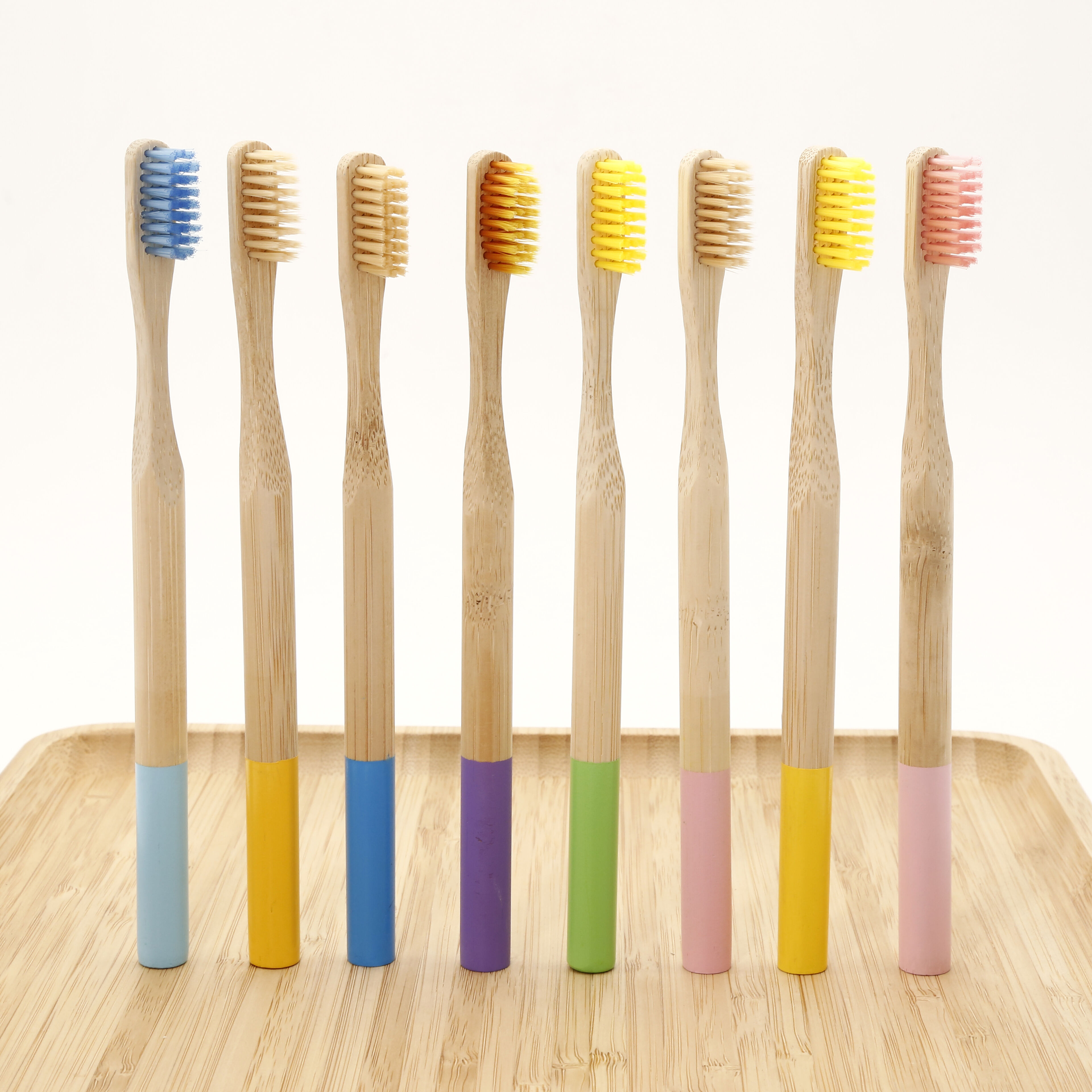 Wholesale Hot Selling Color Bamboo Toothbrush Soft Premium Bristles Of ...