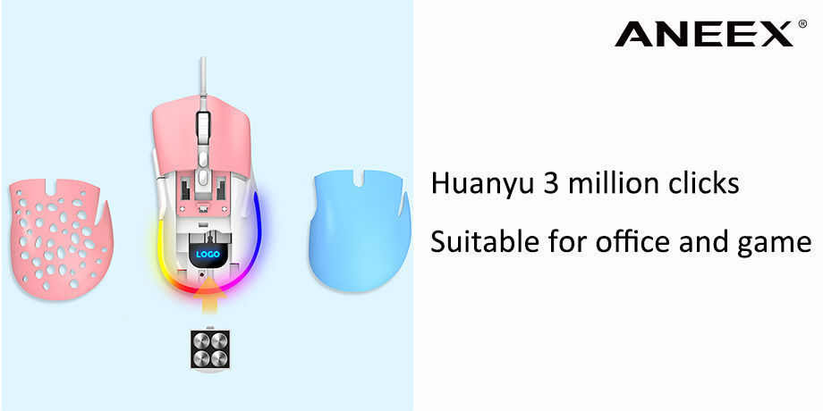 New Ergonomic Holes Wired Gaming Mouse With Rgb Lighting 12000 Dpi 7d ...