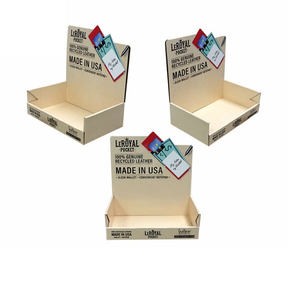 Custom Brochure Greeting Card Corrugated Display Stand Holder Cardboard ...