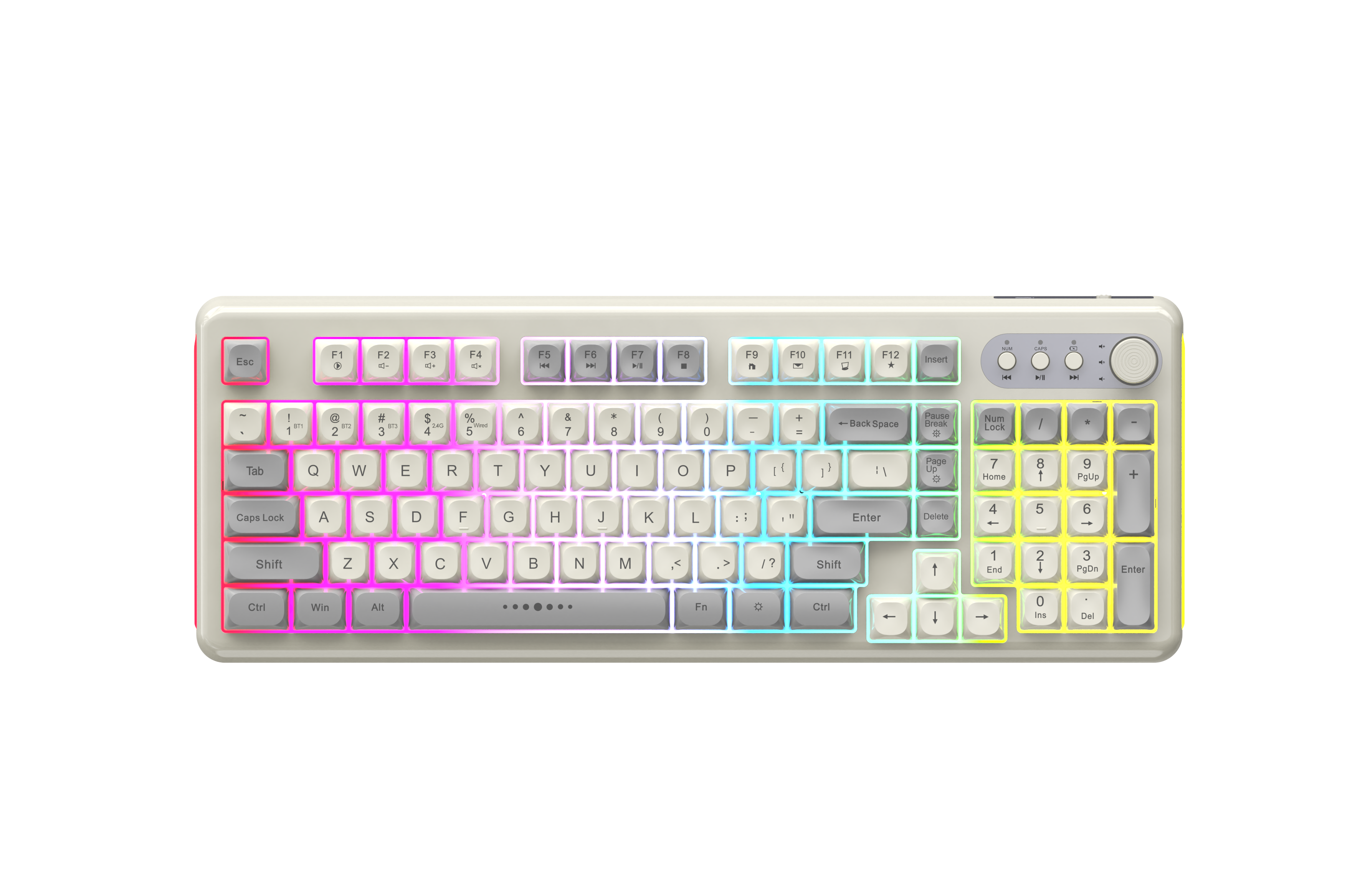 Hi Level Gaming Keyboard Wired Wireless Bluetooth Three Mold Gaming ...