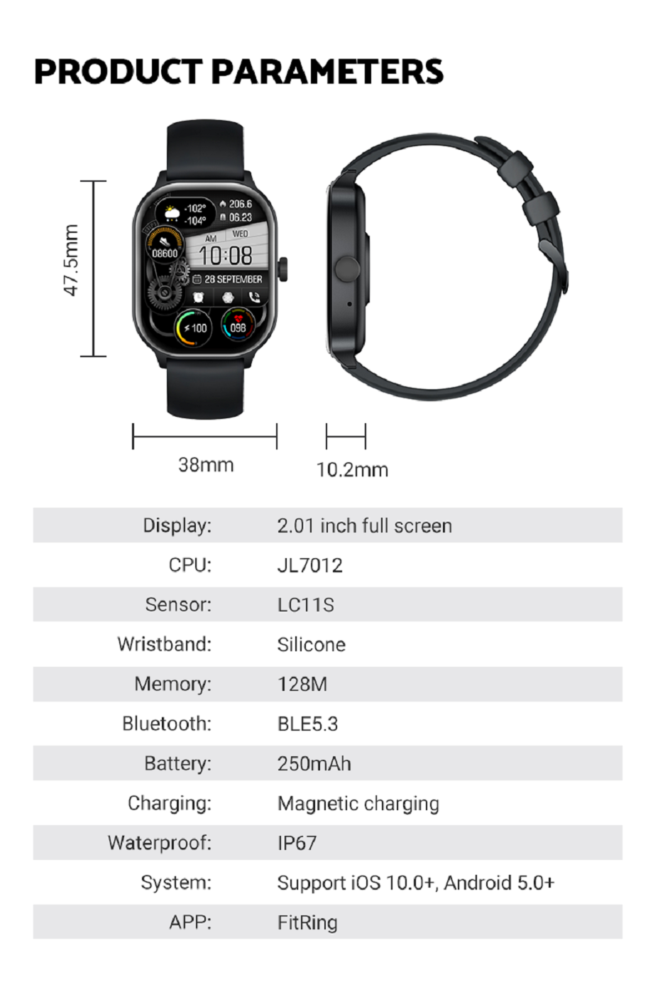 Shenzhen Smartwatch Wireless Bluetooth Wrist Strap Smartwatch Factory ...