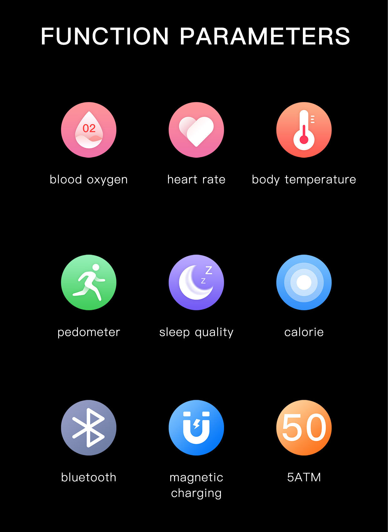 Rings Sleep Heart Rate Oxygen Smart Ring Titanium Health Support Sdk ...