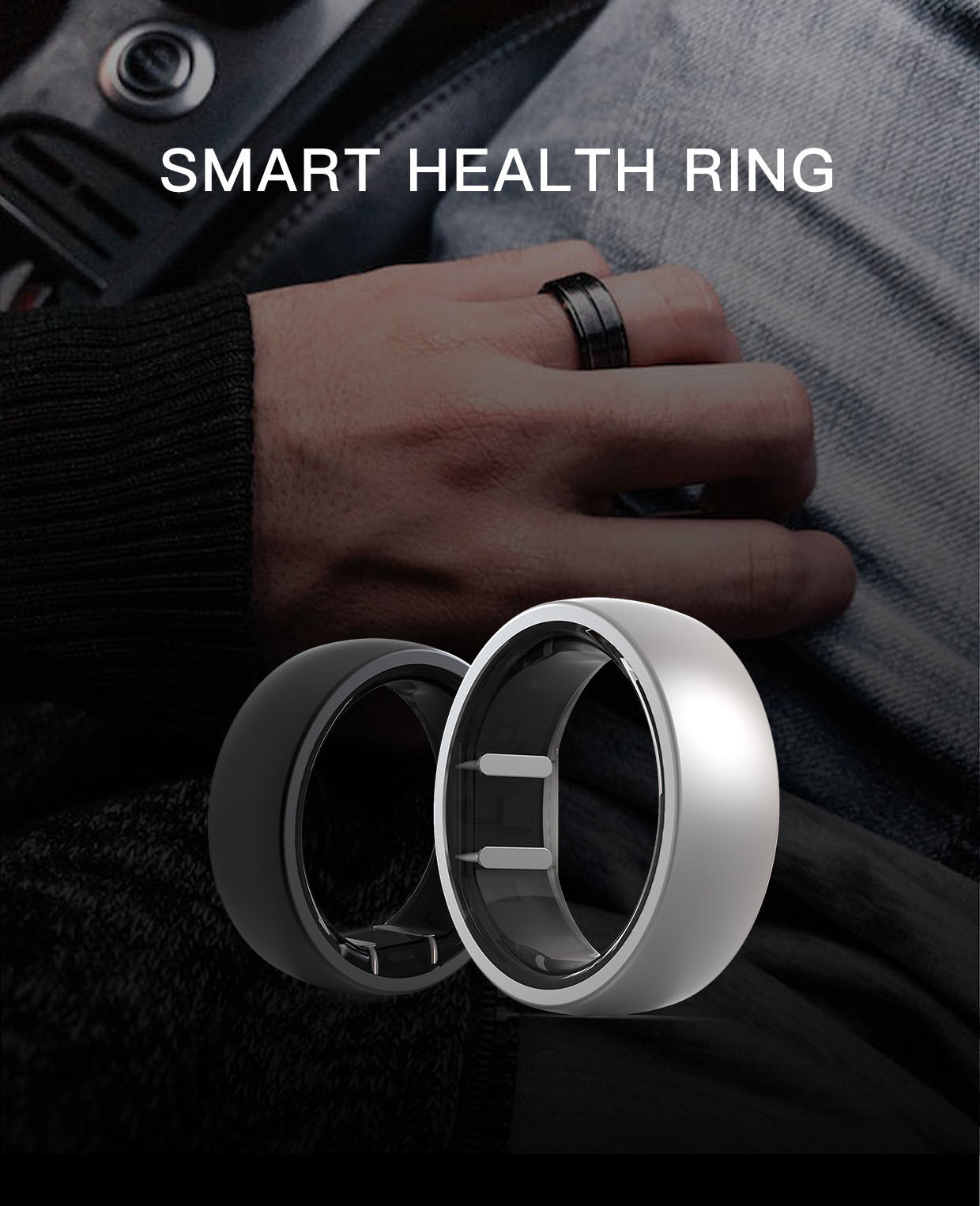 Rings Sleep Heart Rate Oxygen Smart Ring Titanium Health Support Sdk ...