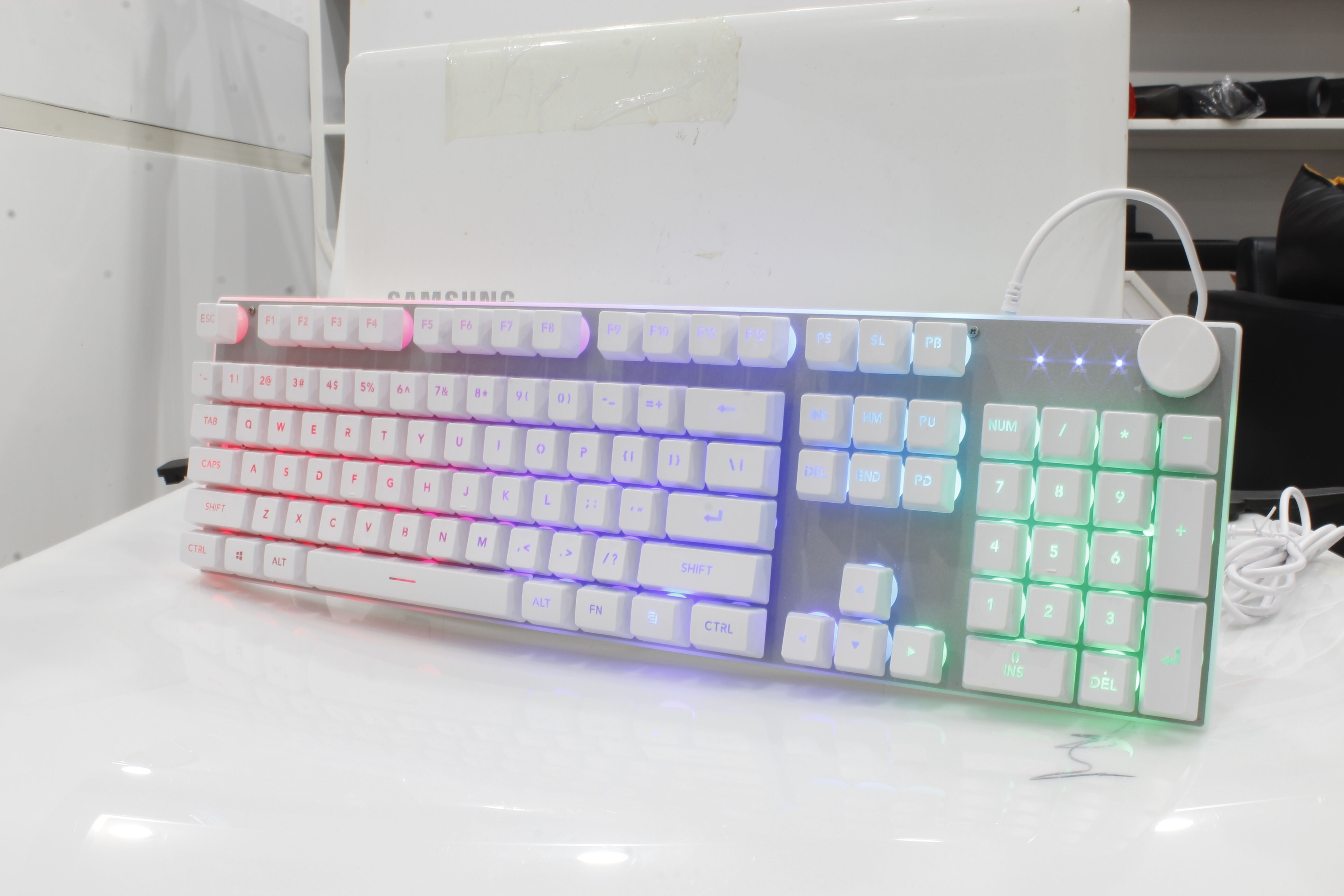 2024 New Metal Gaming Keybaord With Rgb Backlight For Computer Wired ...