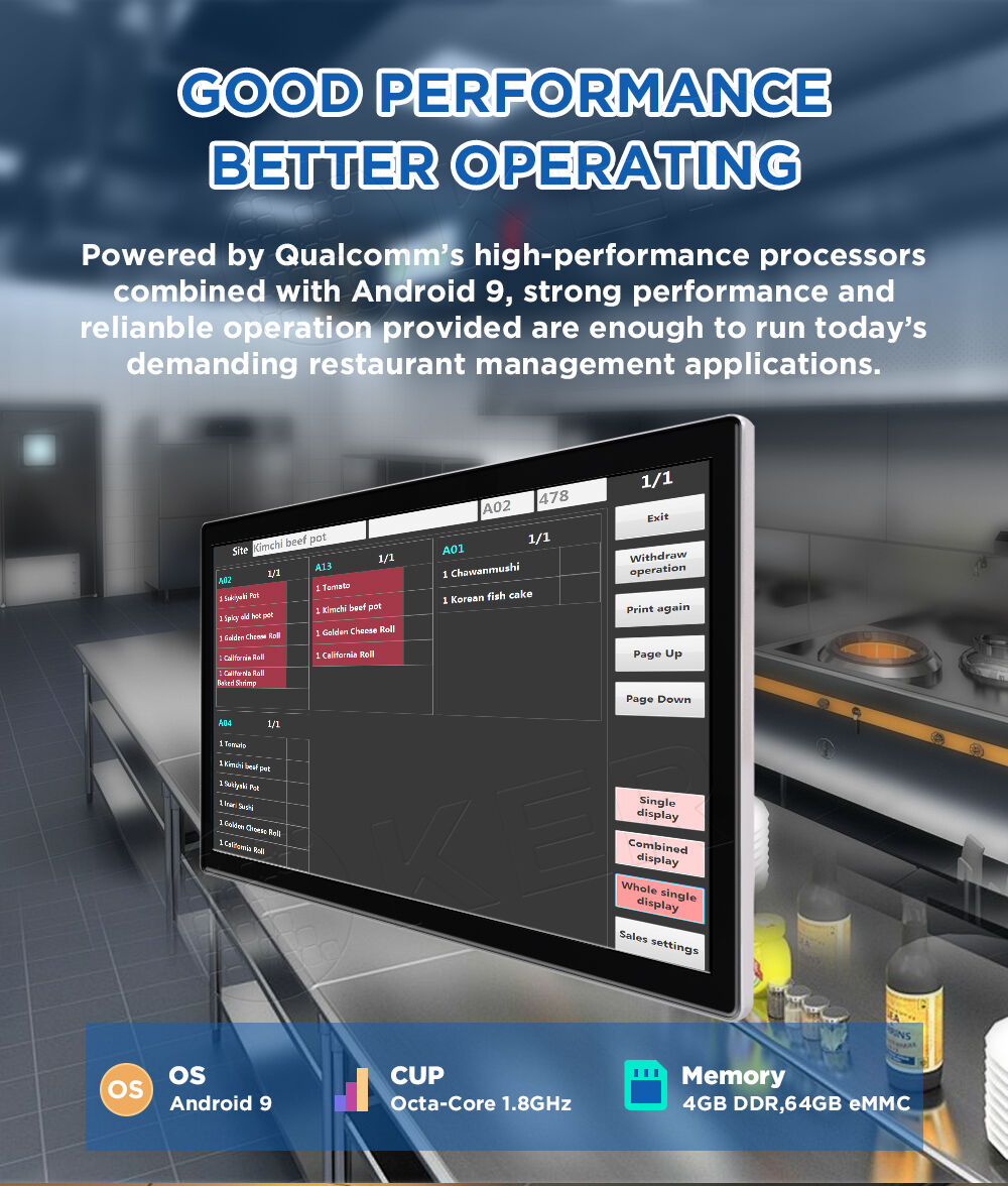 32 Inch Waterproof Touch Screen Number Order Display All In One Panel ...