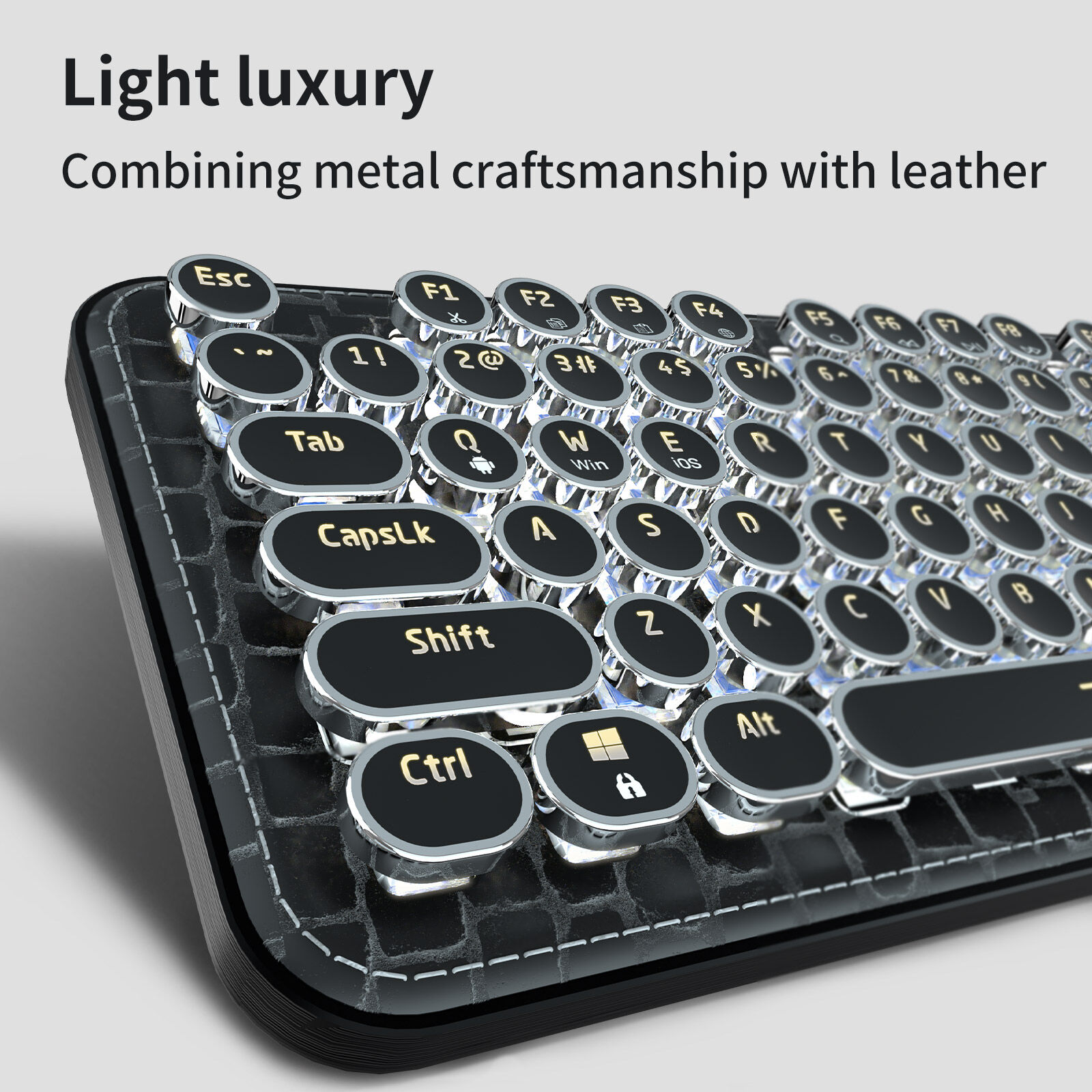 Factory High Quality Sk-686s 2.4g Full Size Wired Mechanical Luminous ...