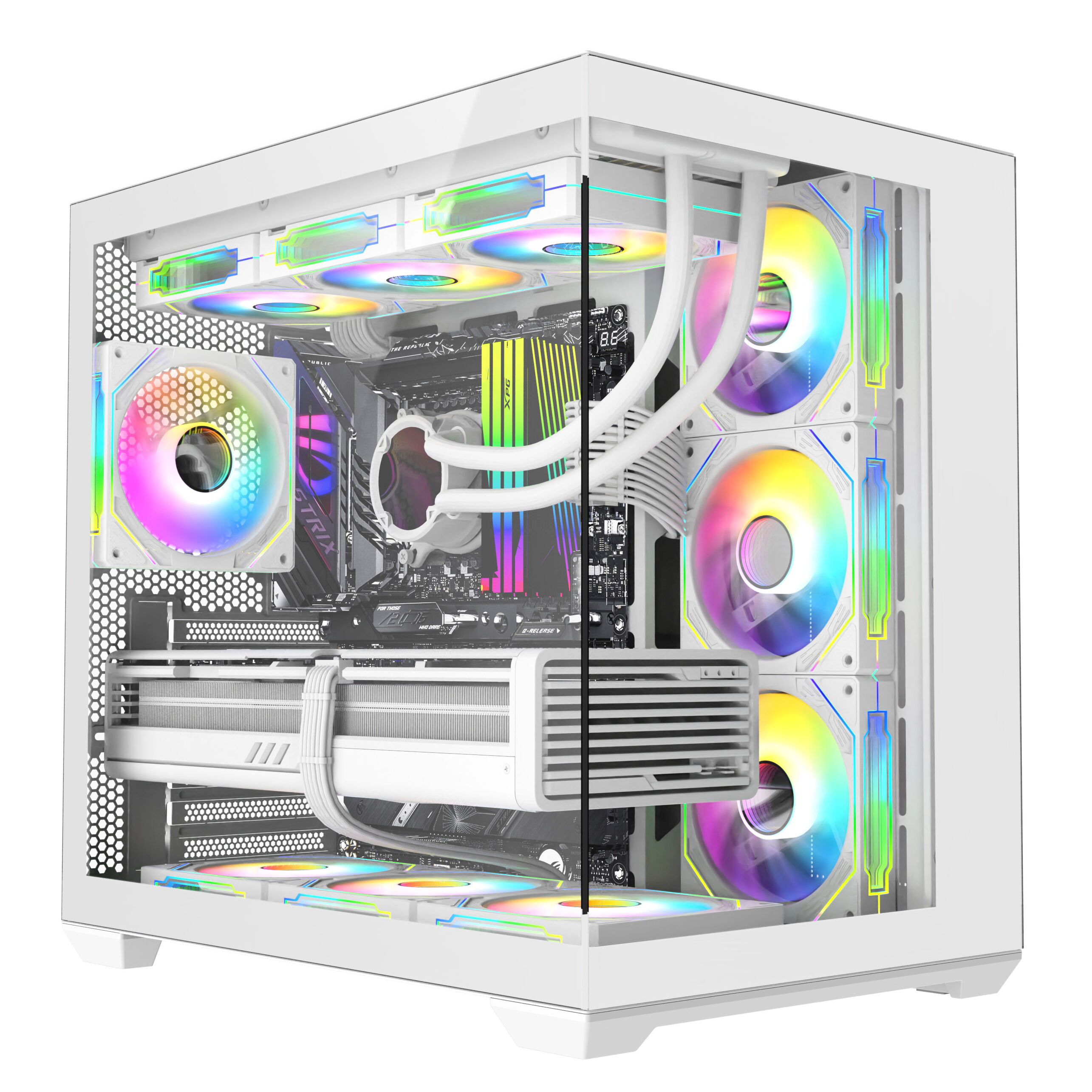 Buy Wholesale China Atx Gaming Computer Cases Cube Glass Pc Cabinet ...