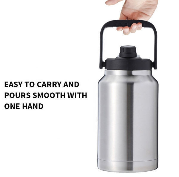 Hot Sale 128oz Growler 1 Gallon Double Wall Vacuum Stainless Steel Big ...