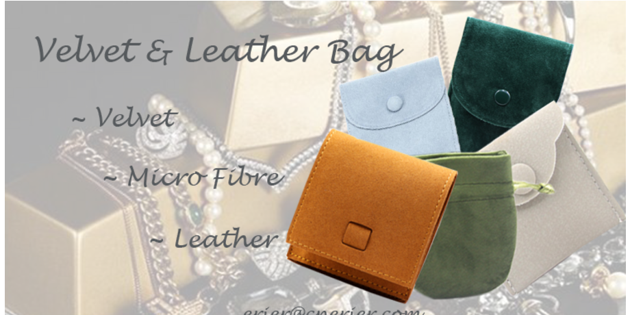 Custom Printed Suede Bag Jewelry Dustproof Gift Packaging Recyclable ...