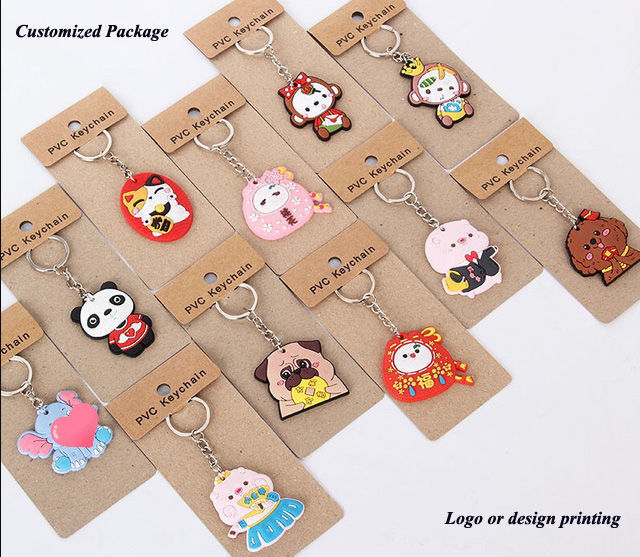 Hot Selling Custom Logo Promotional Advertising Gifts Key Chains Cute ...