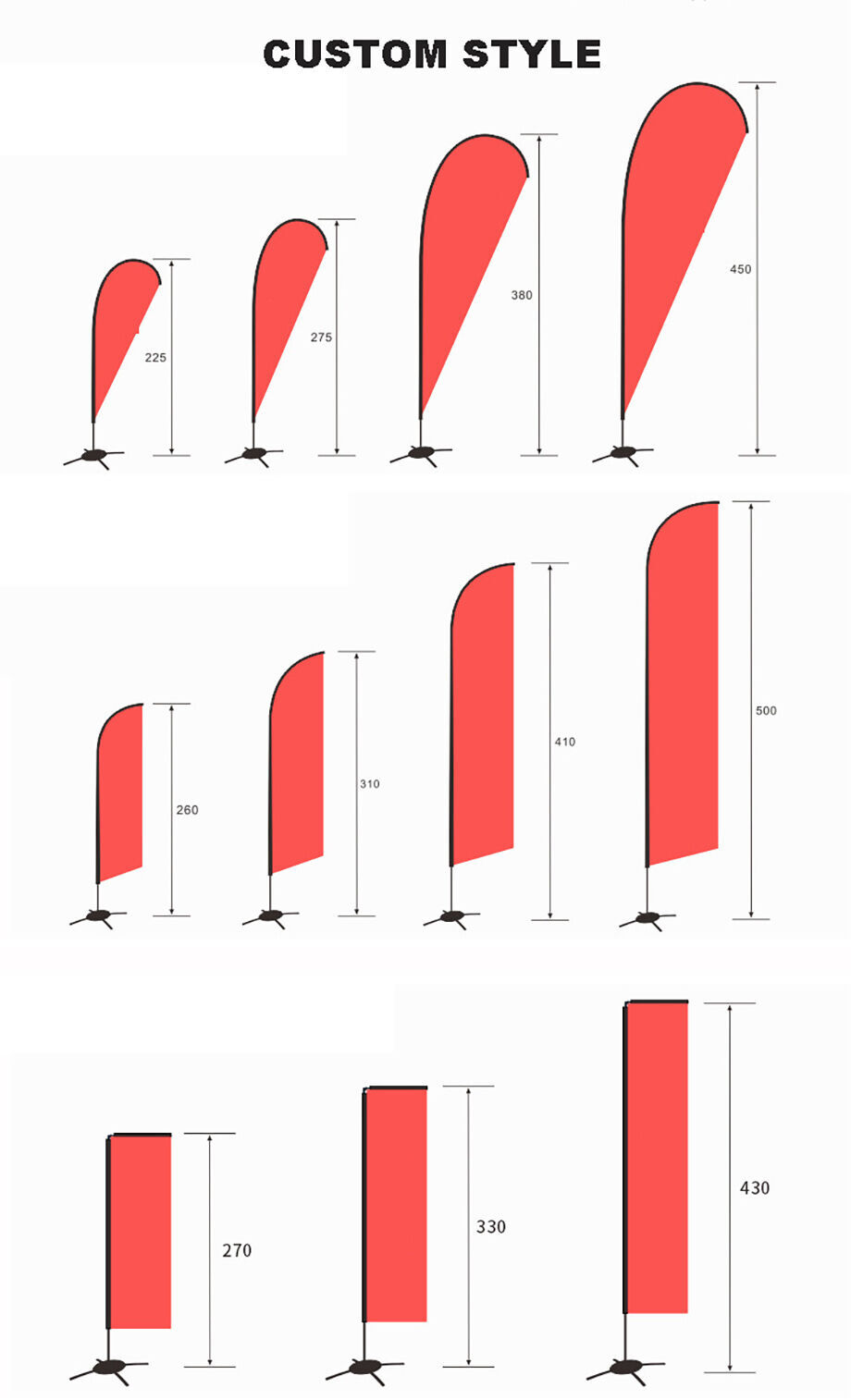 Acara Kustom Spanduk Bendera Iklan Promosi Bulu Pantai Terbang Luar ...