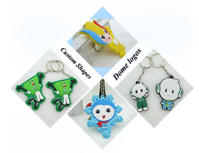 Cartoon Creative Promotional Cute Business Gift Key Chains Custom Logo ...
