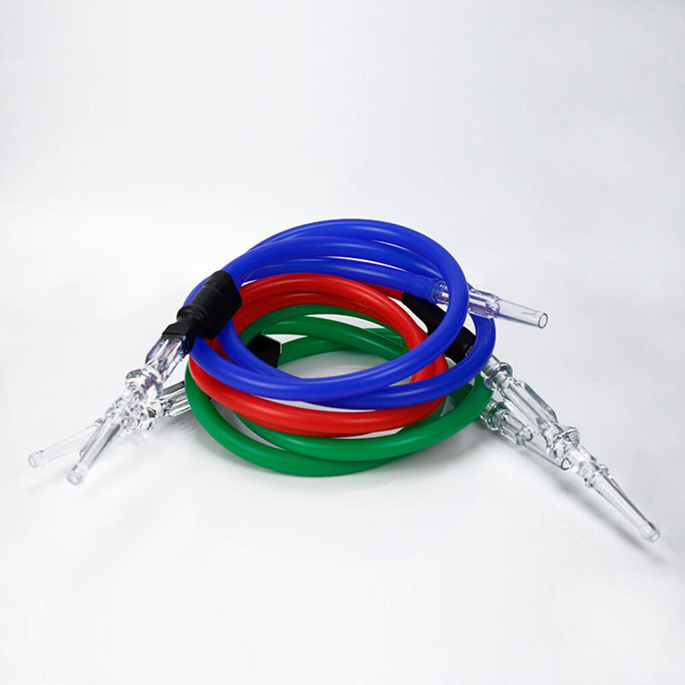 Food Grade Silicone Shisha Hose Blue Led Neon Water Tube Disposable ...