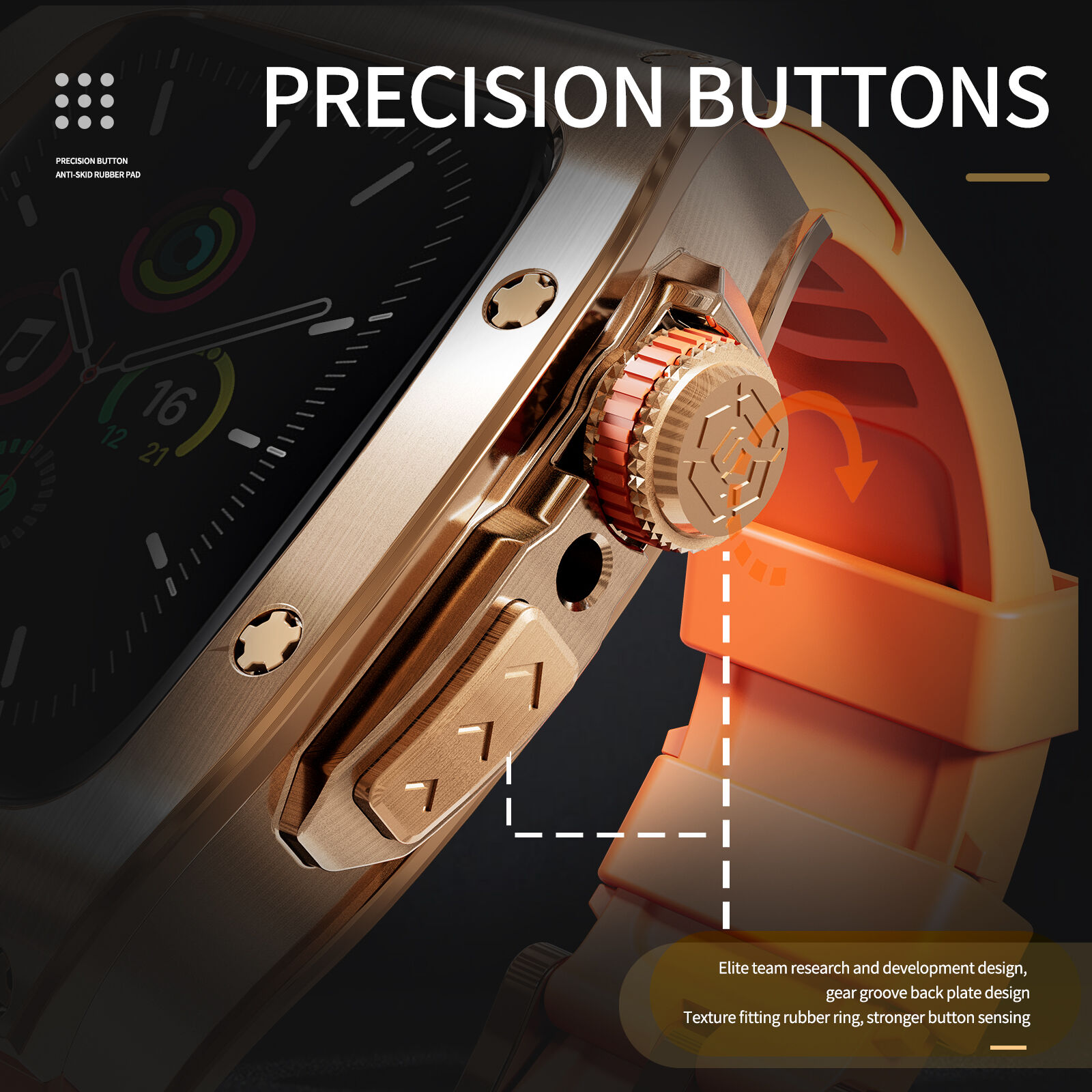 Gold/rose Gold/black/silver Luxury Shockproof 304 Stainless Steel Watch ...