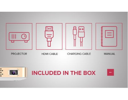 Aome P30 Dlp Mini Portable 1080p With Battery Speaker Usb Micro Pico ...