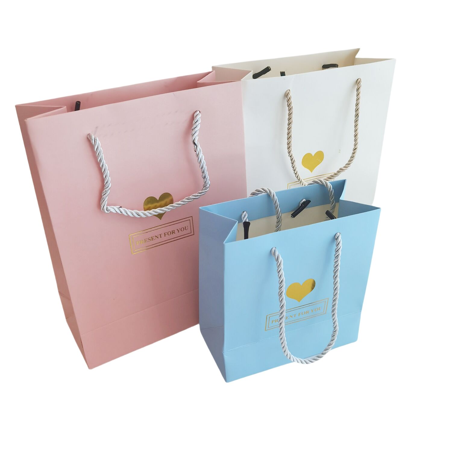 Buy China Wholesale Wholesale Custom Printed Logo Heart Paper Gift Bag ...
