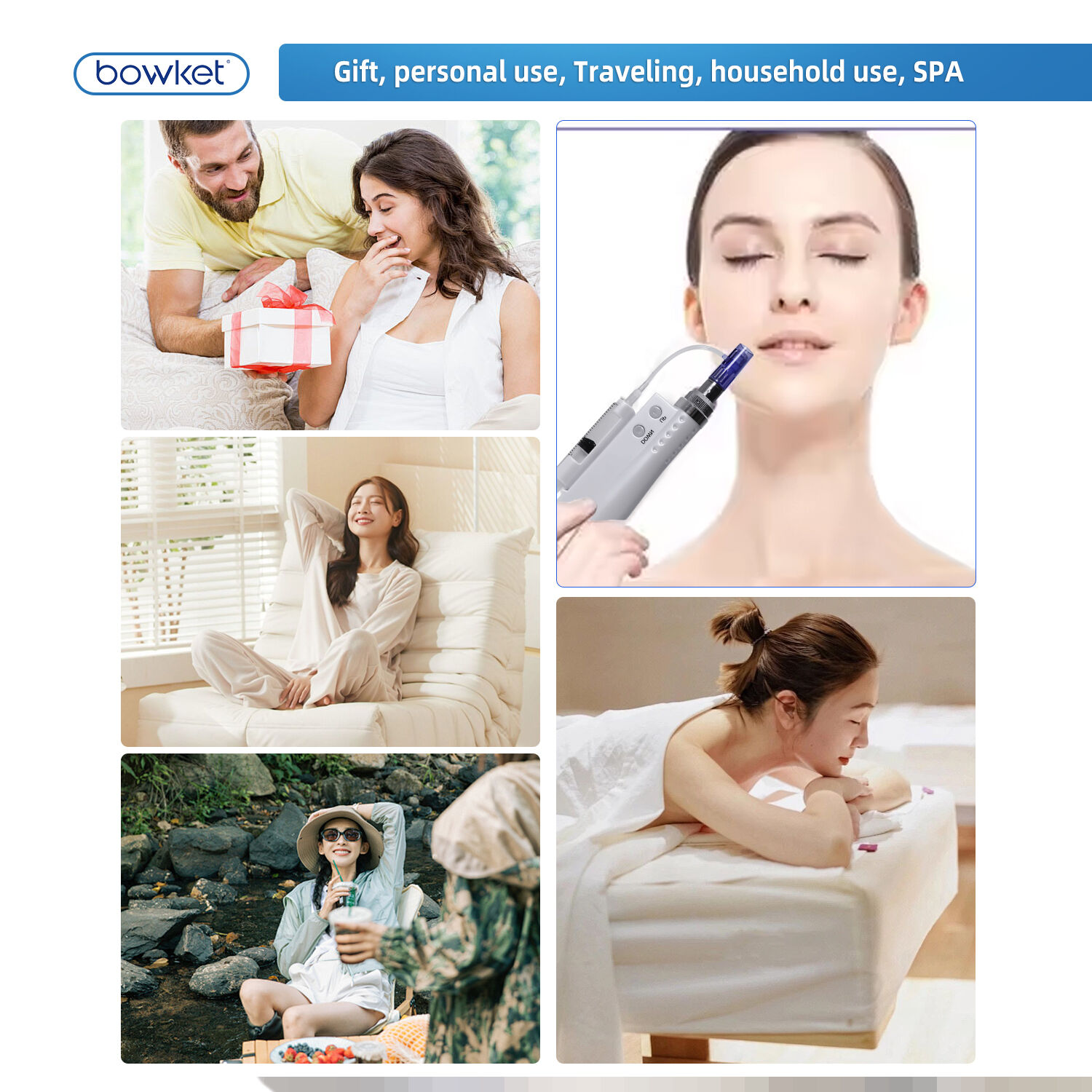 Buy China Wholesale Bowket New Facial Care Electric Dermapen Injection ...