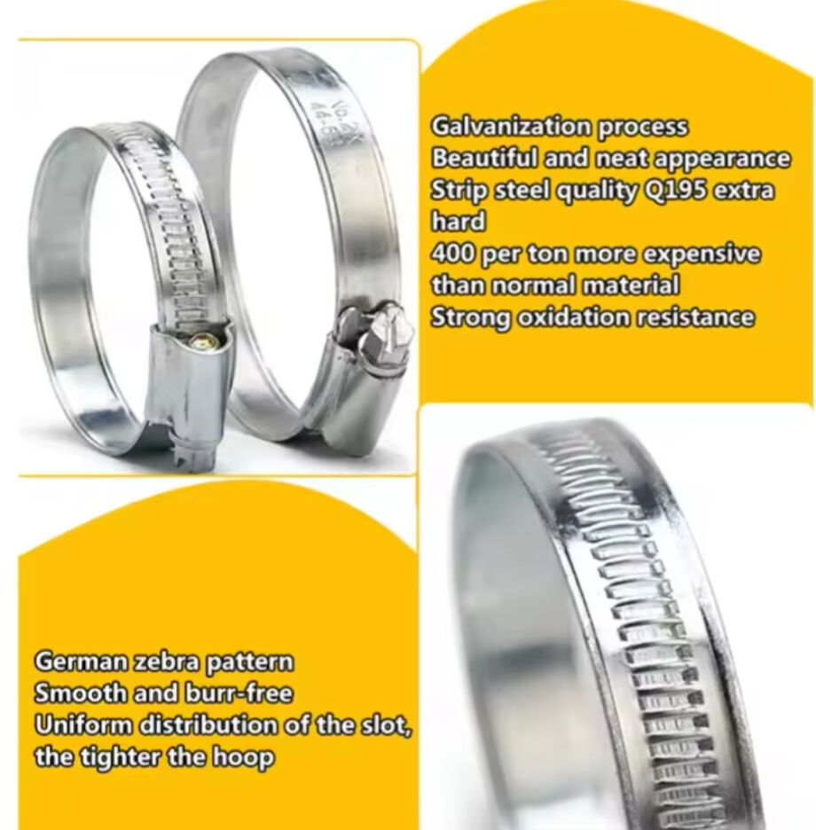 New Style Double Piple Clamps Oem Stainless Steel Silver Hose Clamps ...