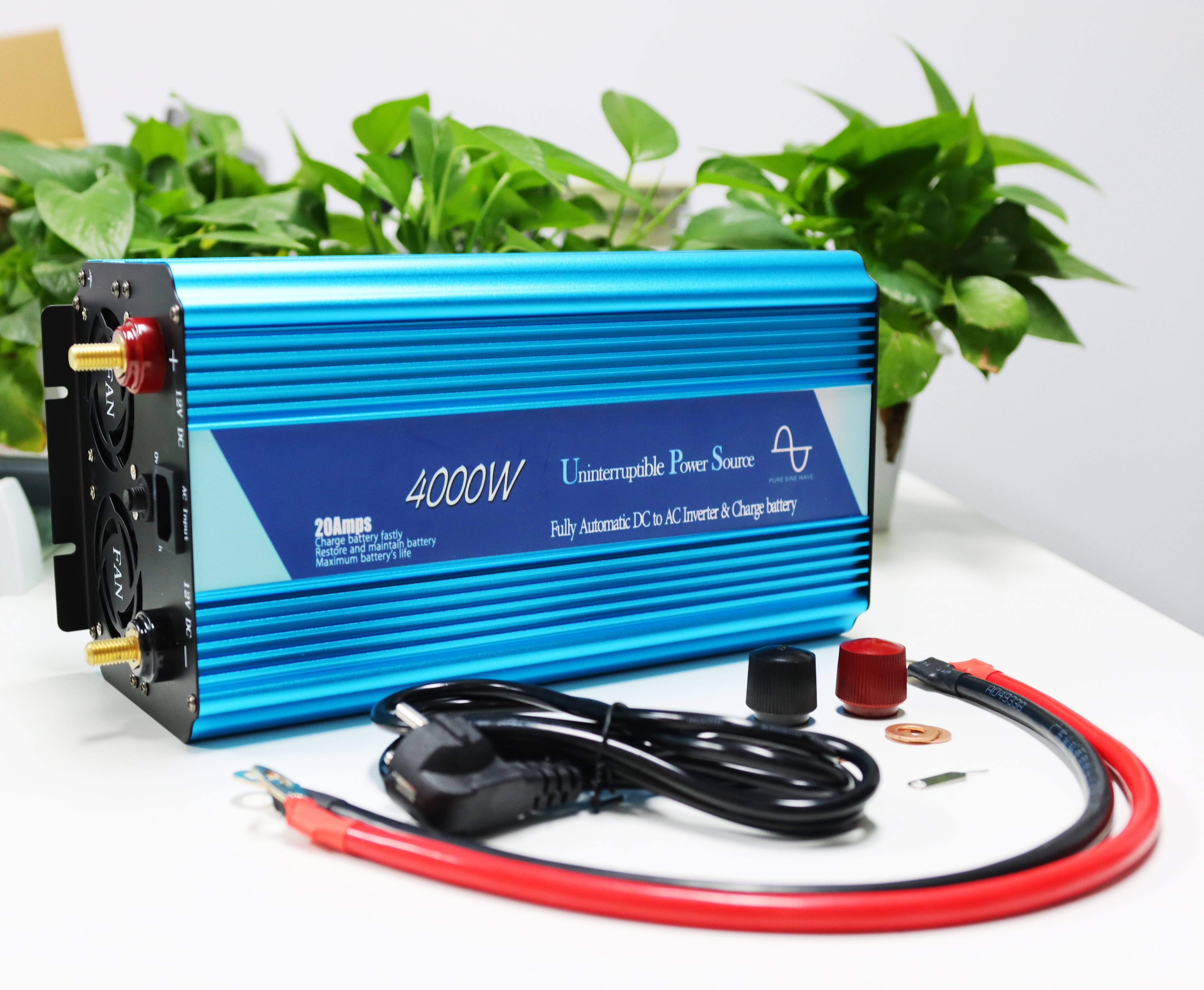 Inverter Daya Ups, Pengubah Daya Inverter Murni 3kw 4kw 6kw Dc12v 24v ...