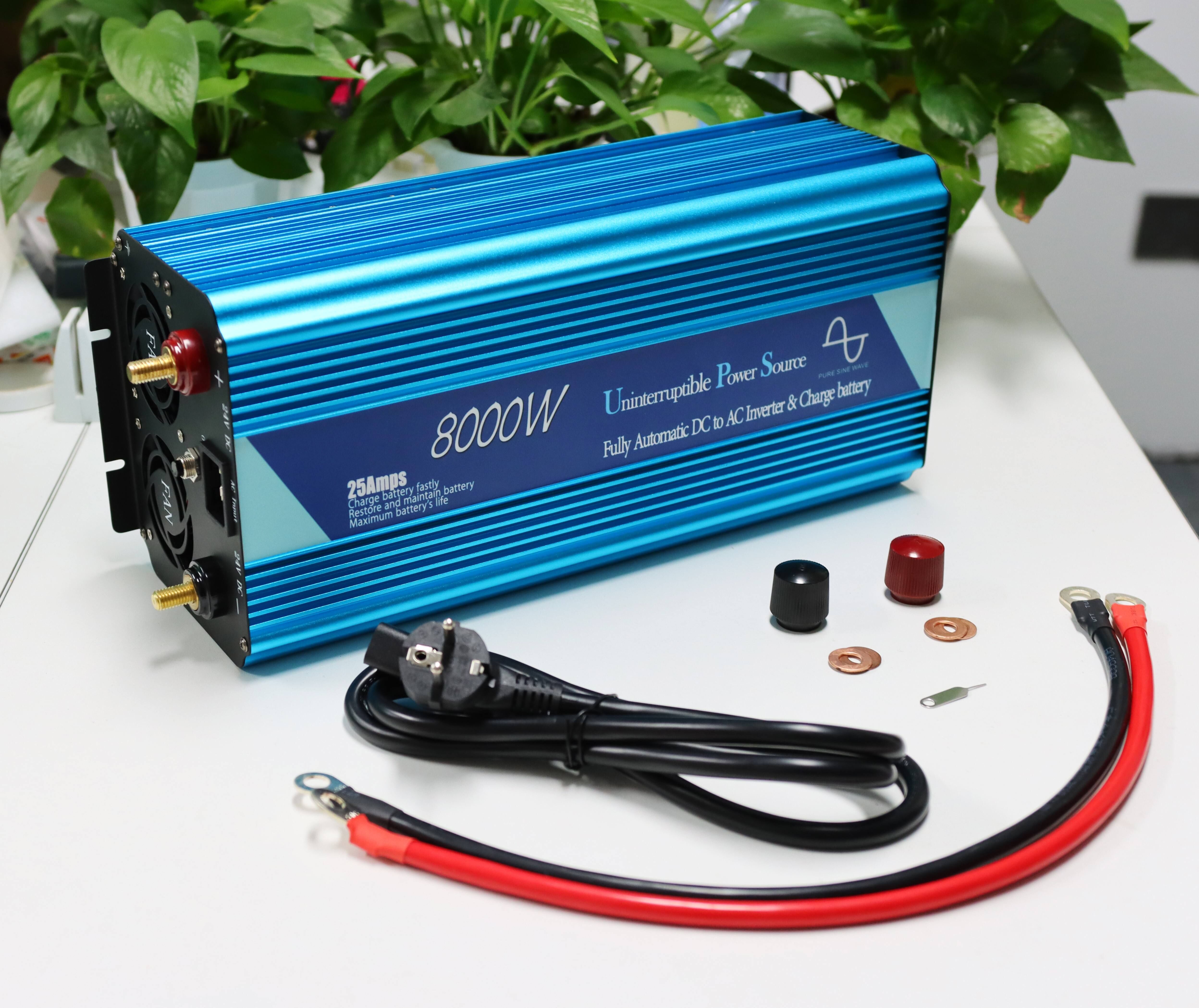 Inverter Daya Ups, Pengubah Daya Inverter Murni 3kw 4kw 6kw Dc12v 24v ...