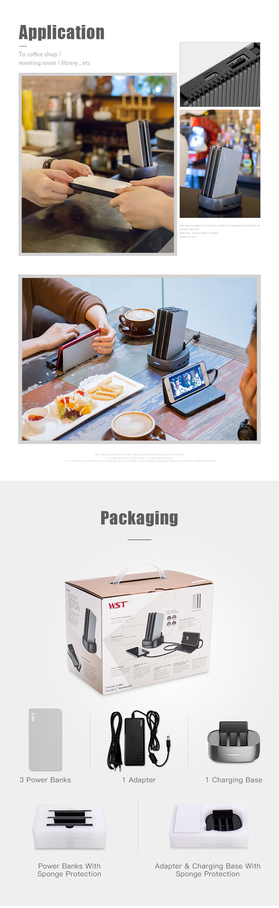 Portable Power Bank Docking Station Rental Power Bank System Equipped ...