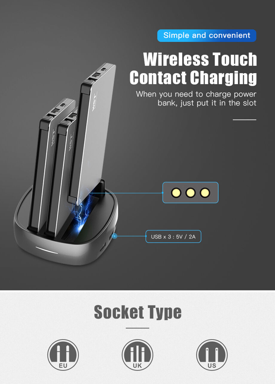 Portable Power Bank Docking Station Rental Power Bank System Equipped ...
