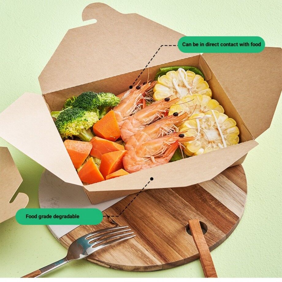 Customized Size Printing Disposable Eco-friendly Kraft Paper Fast Food ...