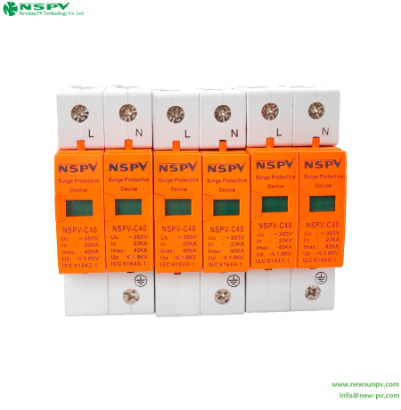 6p Spd Ac Surge Protective Device Ip20 Surge Protection Arrester Un 230 ...