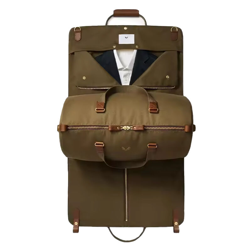 Portable Travel Men Suit Carrier Weekender Tote Bag Convertible Garment ...