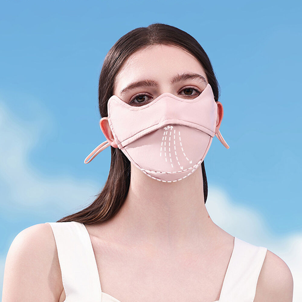 Customised Logo Oem/odm Anti-uv Face Mask Hanging Ear Neck Face Scarf ...